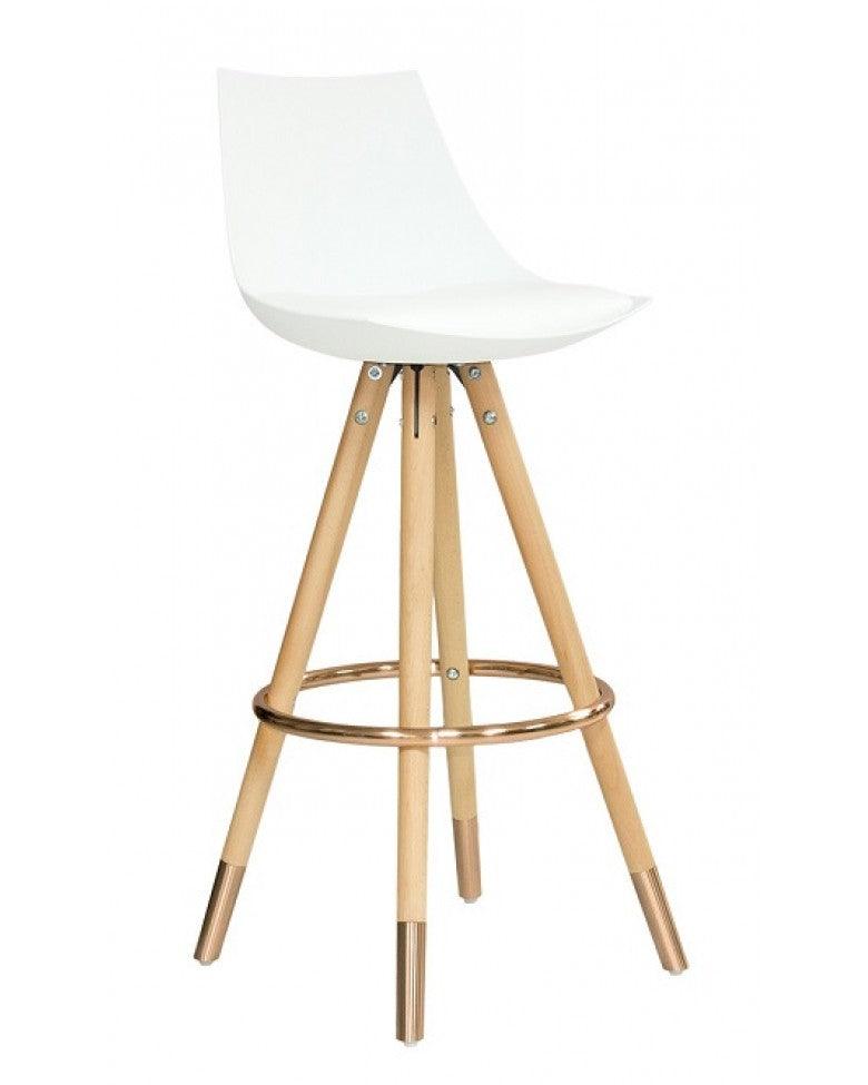 Orto Stylish Bar Stool - Rose Gold Ring